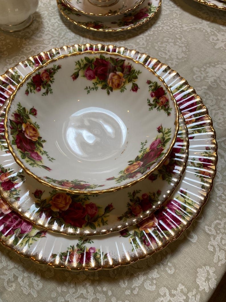 Royal Albert Old Country Roses Diner Set - Etsy
