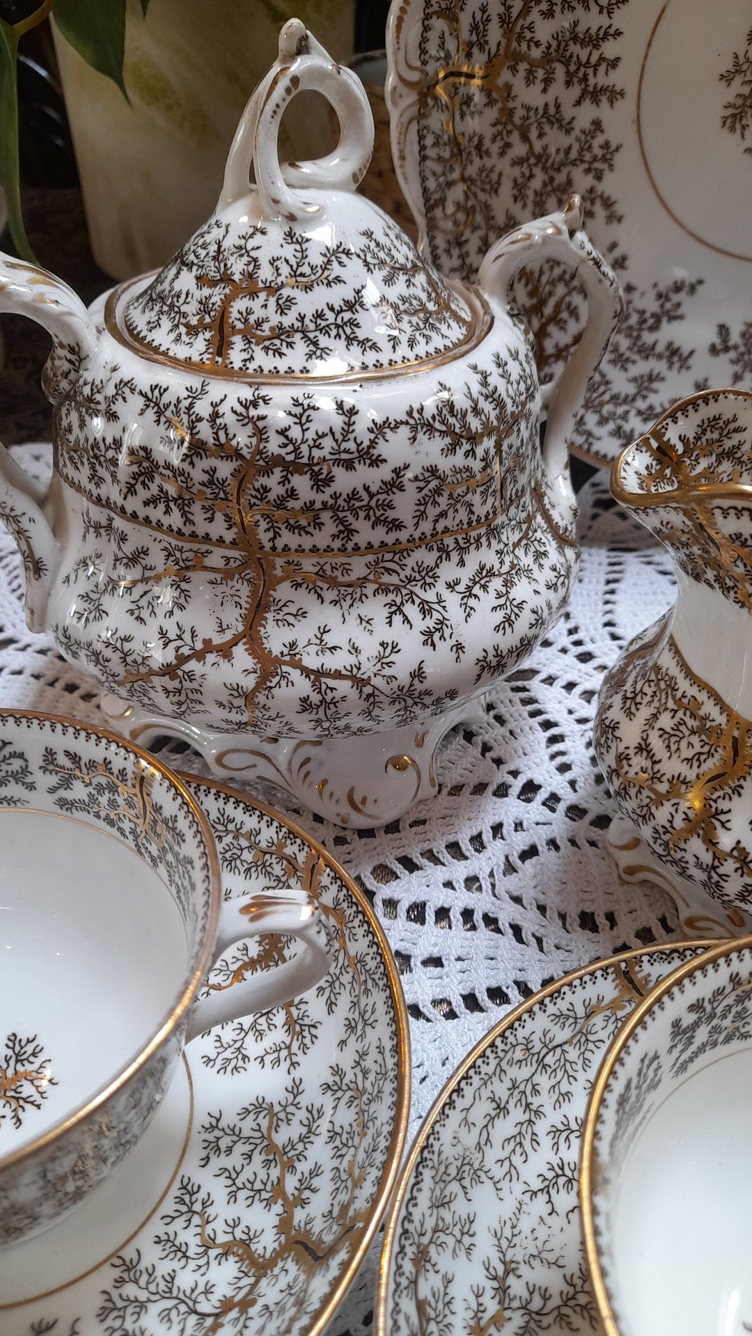 Antique Tea Set George Frederick Bowers - Etsy