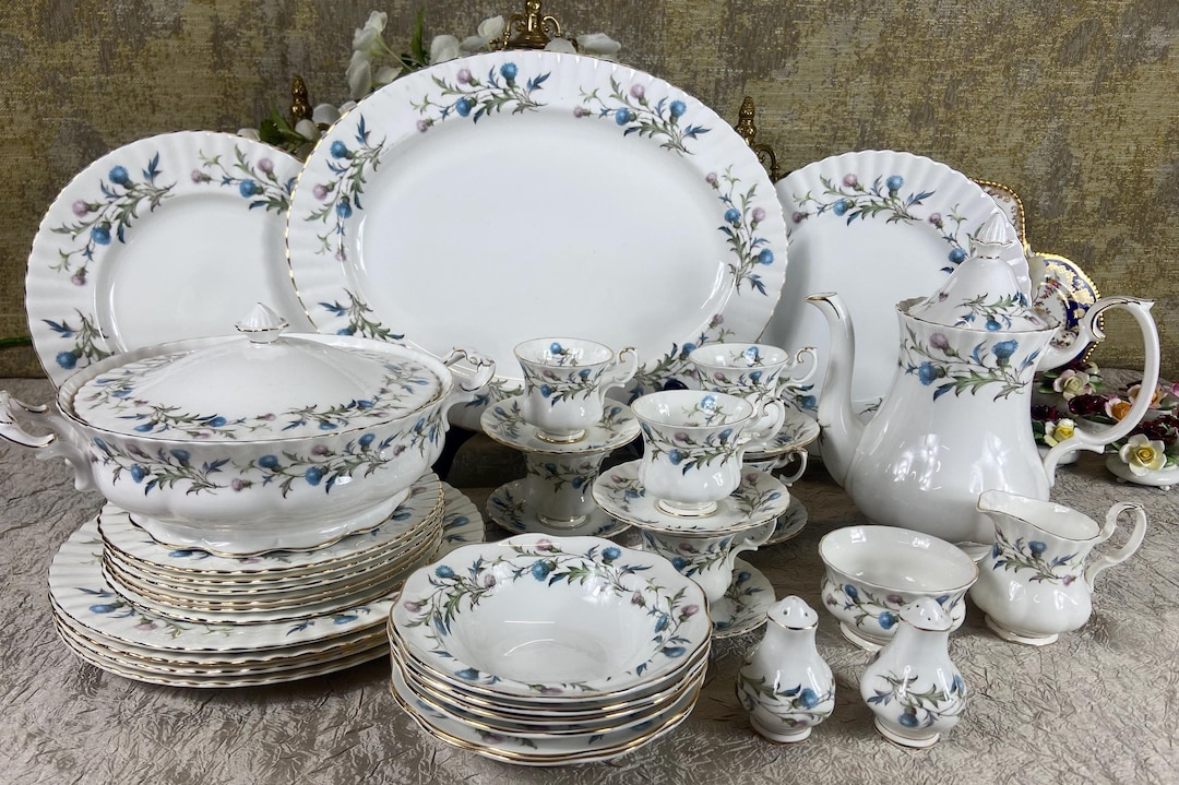 Vintage Royal Albert Brigadon Dinner Set - Etsy