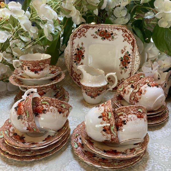 Antique Tea Set - Etsy