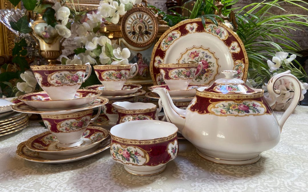 Royal Albert Lady Hamilton Tea Set - Etsy