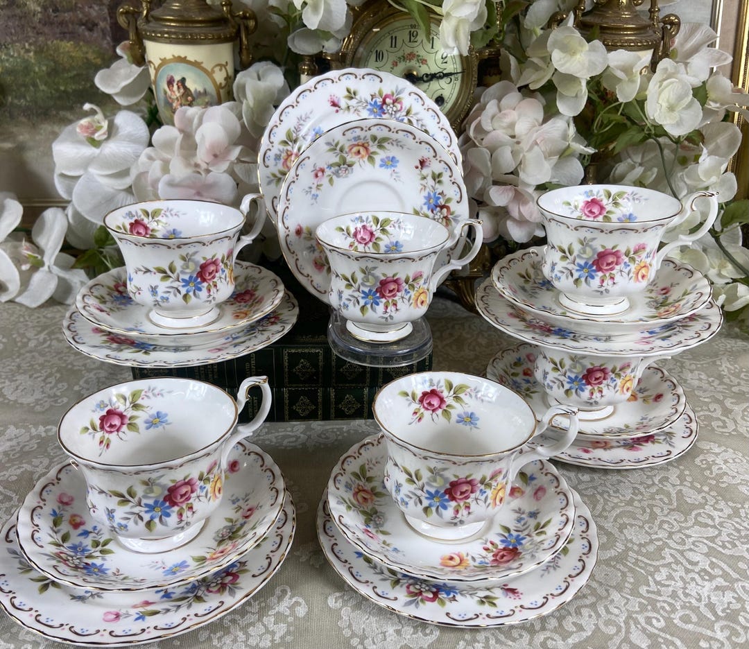 Royal Albert Jubilee Rose Tea Set - Etsy