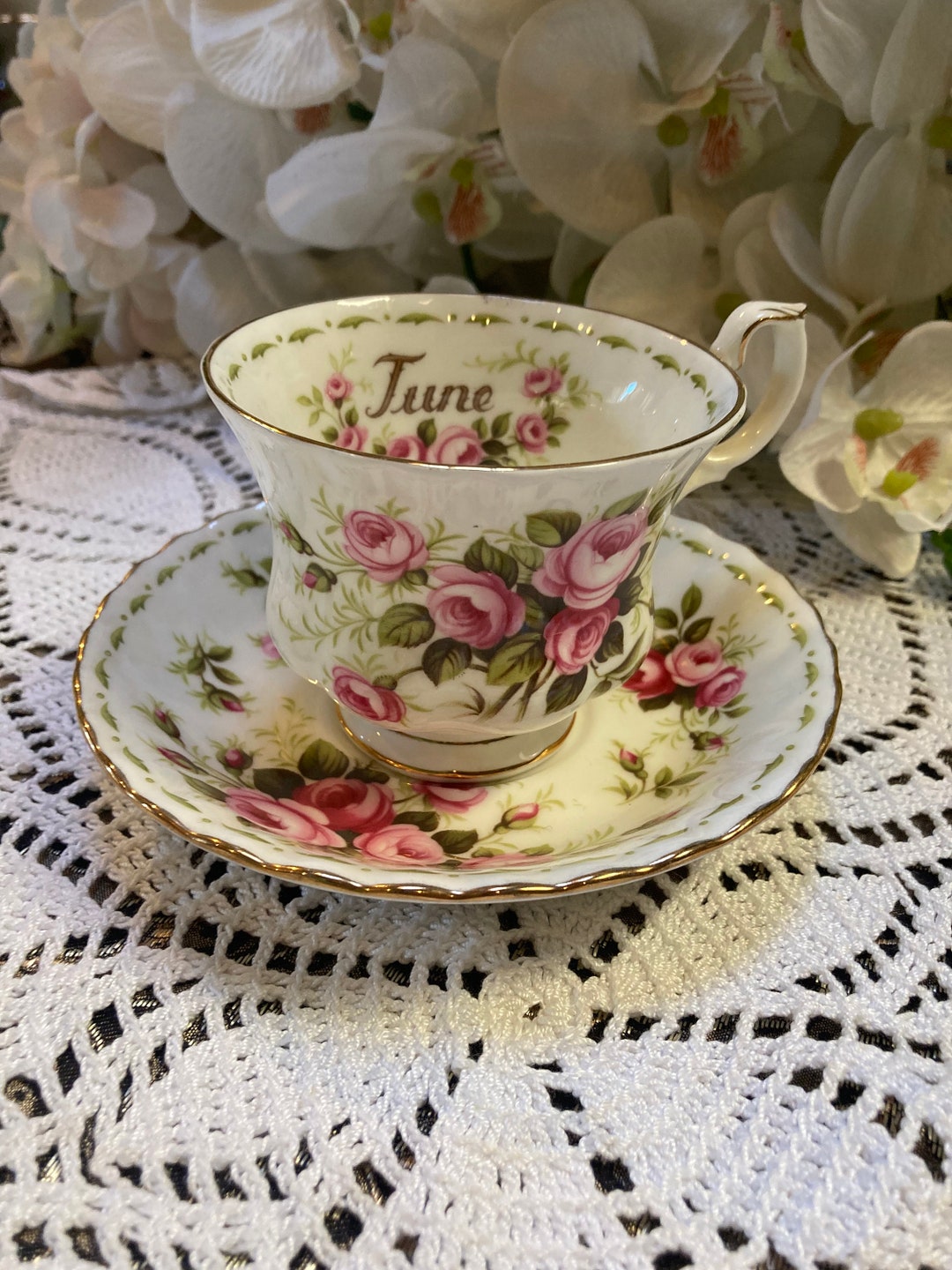Royal Albert “june” Tea Cup and Saucer - Etsy