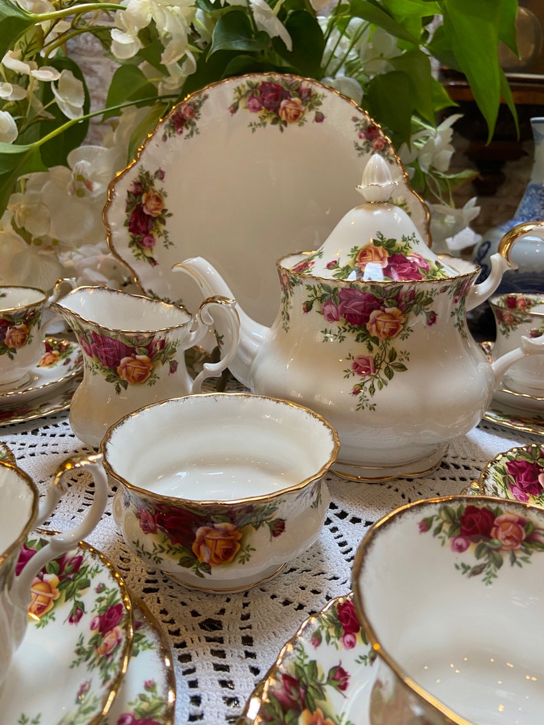Royal Albert Old Country Roses Tea Set - Etsy