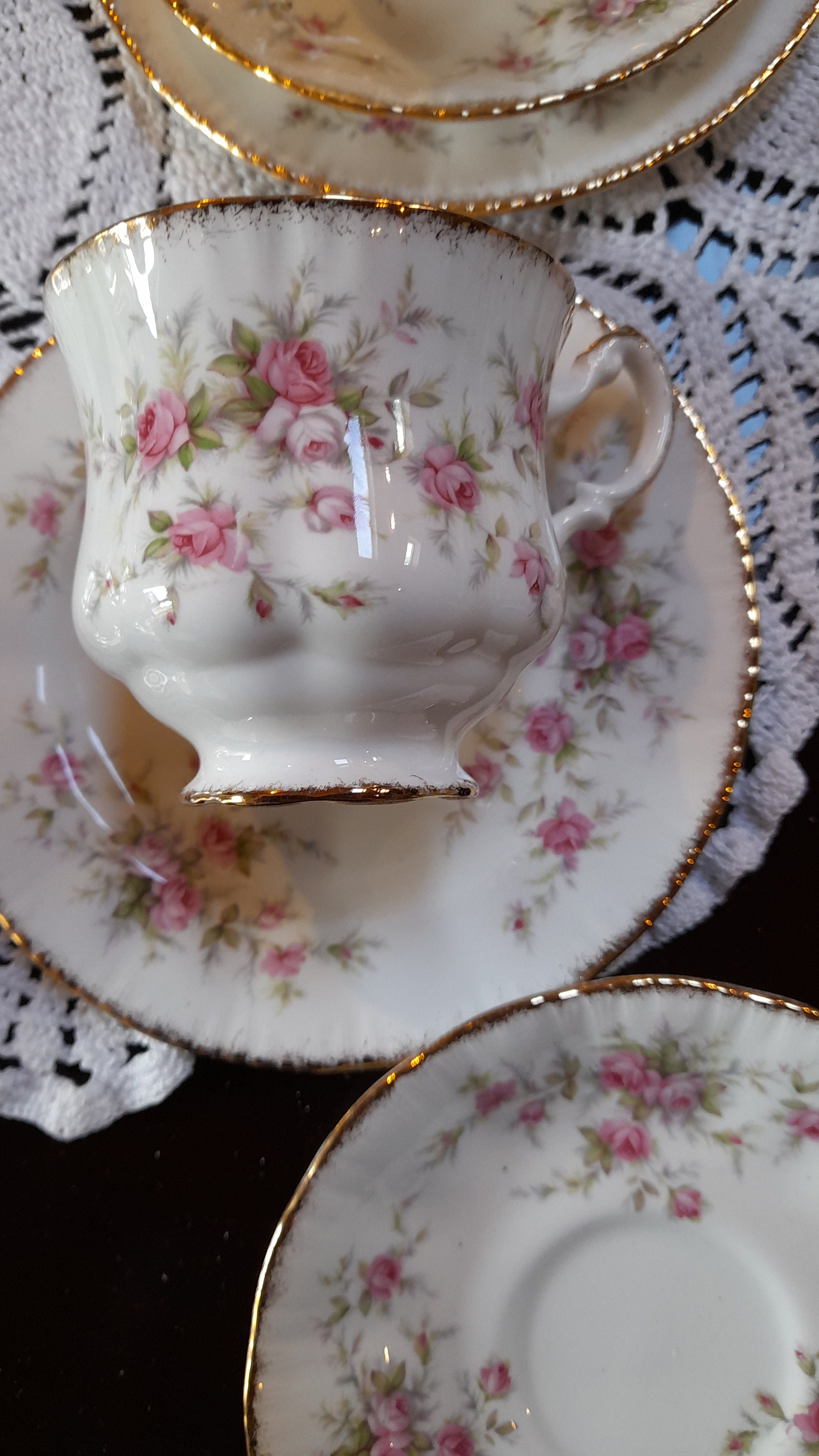 Royal Albert Paragon Victorian Rose Tea Set - Etsy