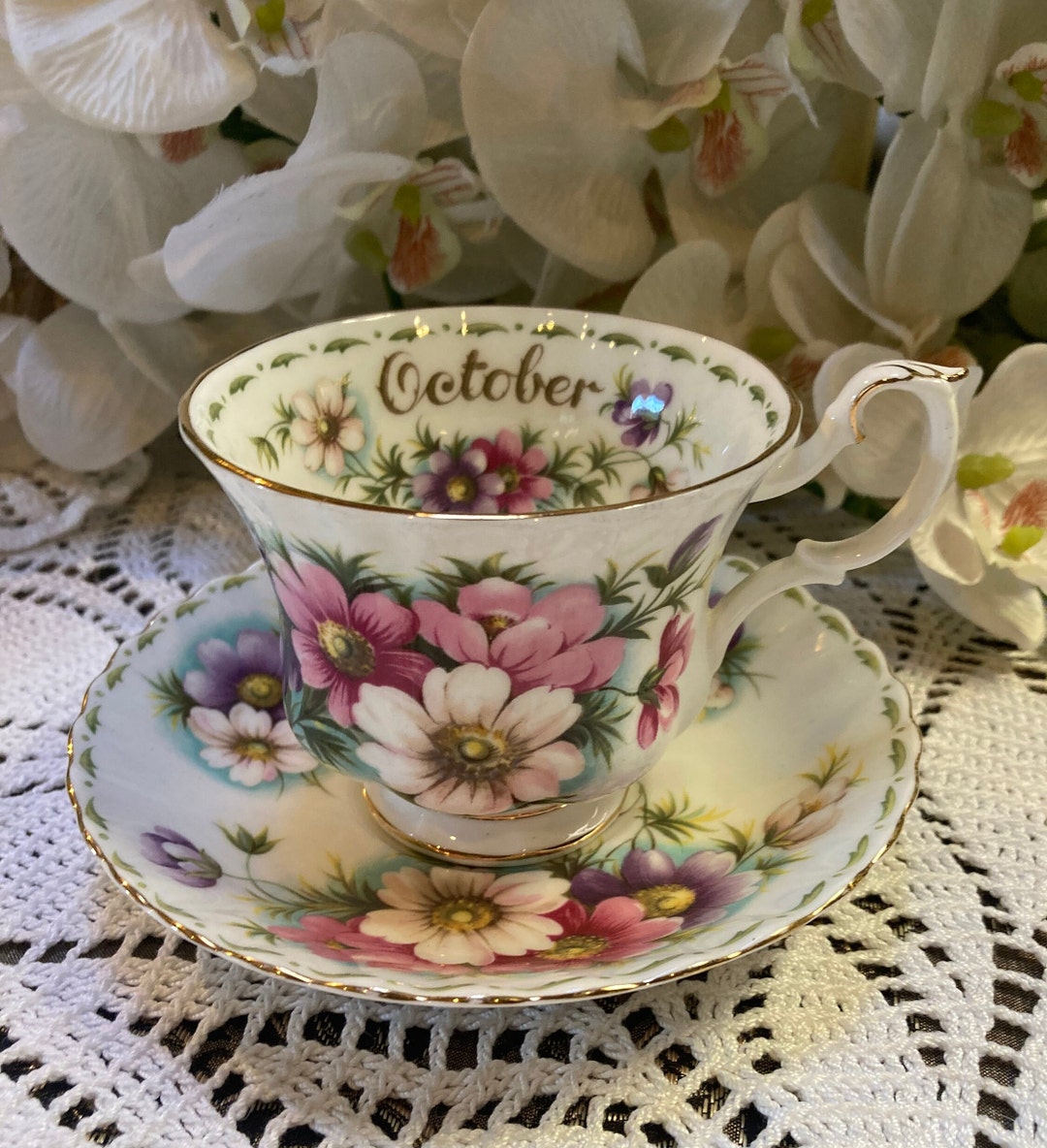 Royal Albert October Tea Cup and Saucer - Etsy