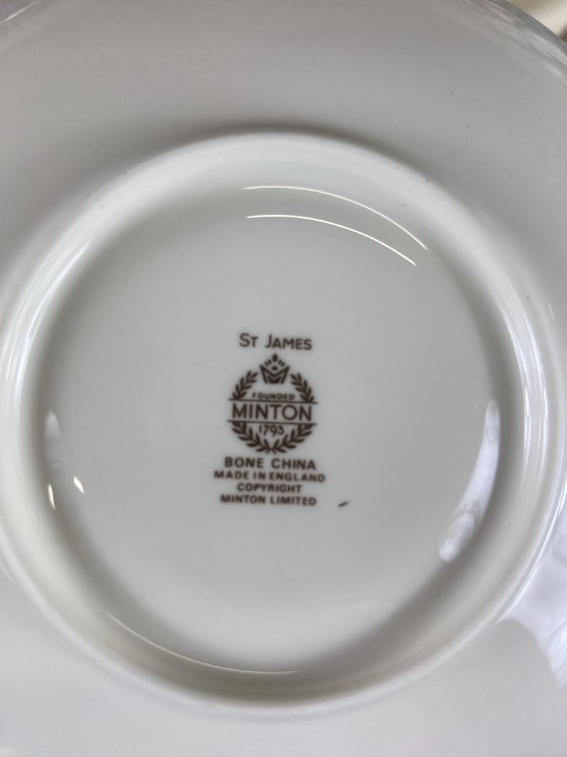 Vintage Minton St James Dinner Set - Etsy