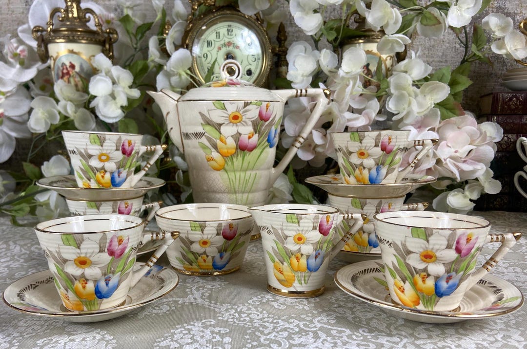 Vintage Phoenix Ware “bouquet “ Coffee Set - Etsy