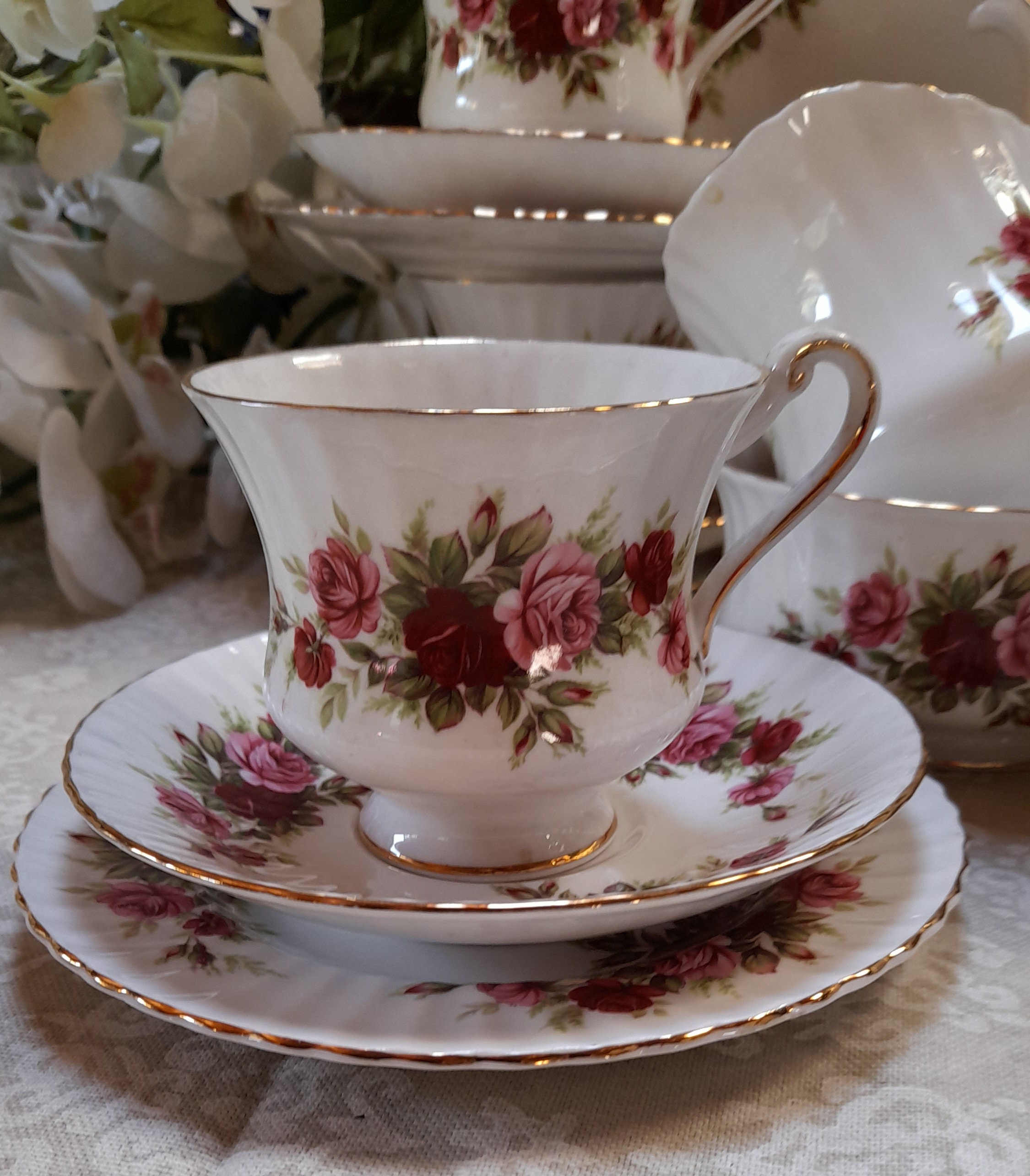 Vintage Paragon "english Rose" Tea Set - Etsy