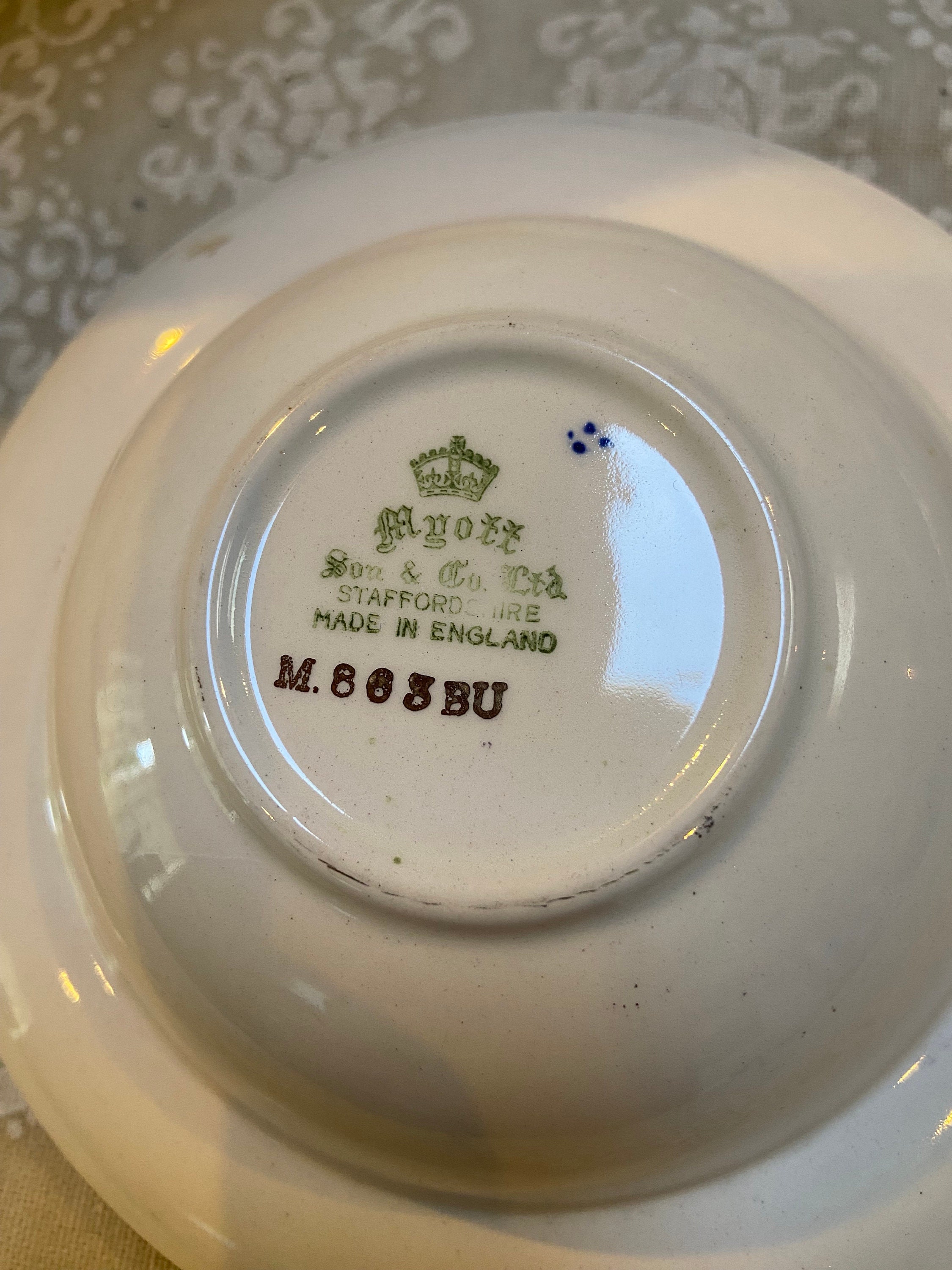 An Antique Myott Dinner Set - Etsy