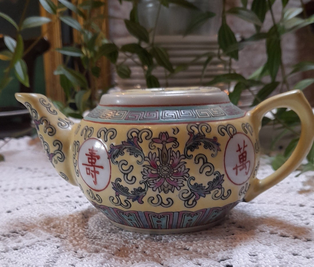 Chinese Porcelain Tea Pot - Etsy