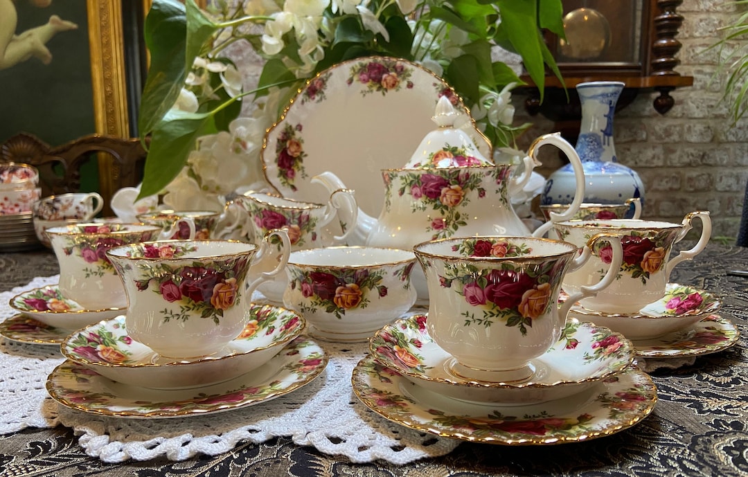 Royal Albert Old Country Roses Tea Set - Etsy