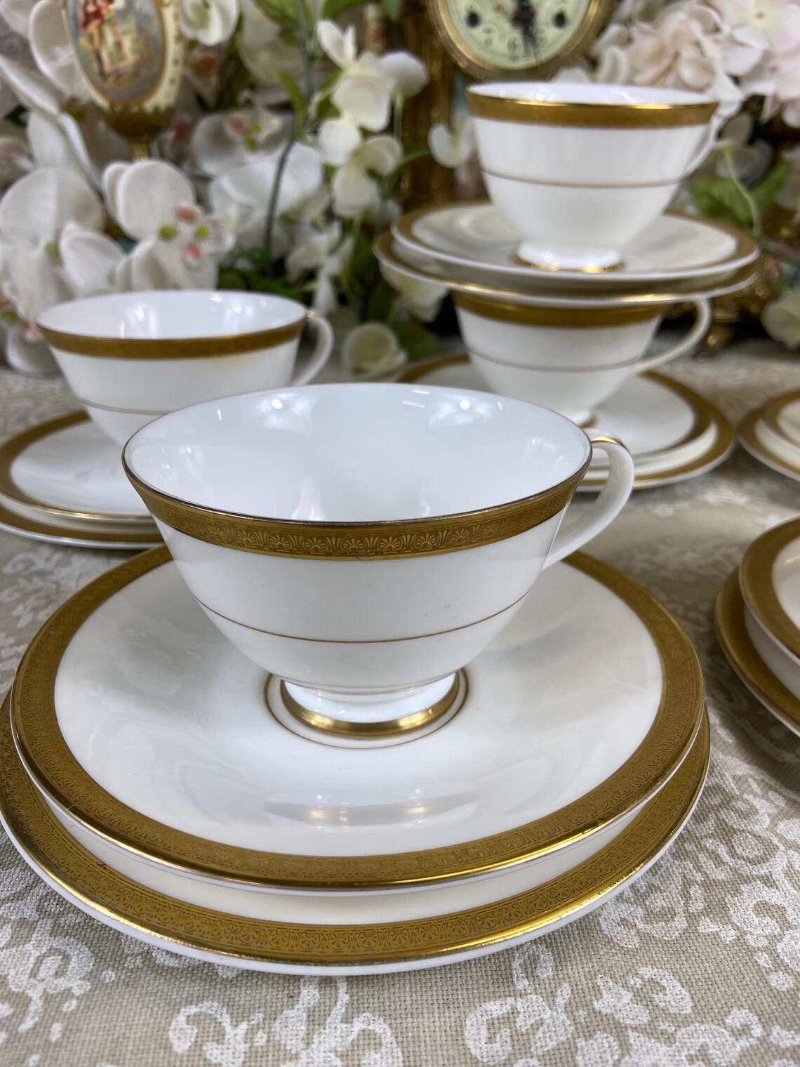 Vintage Royal Doulton Royal Gold Tea Set - Etsy