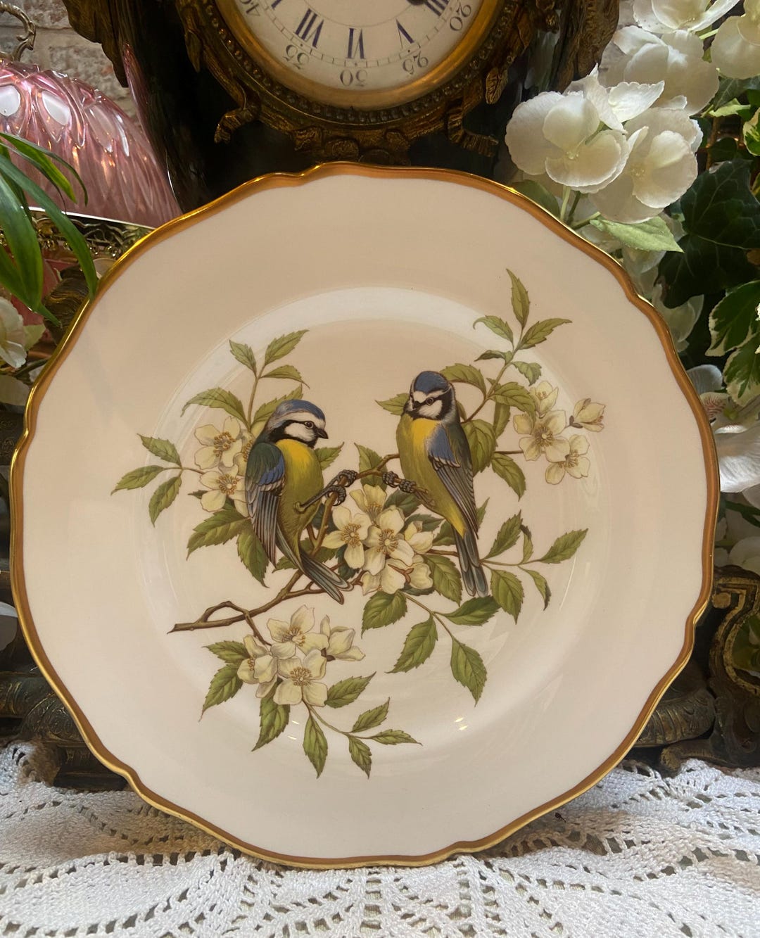 Spode British Bird Series Plate Blue Tit Mouse - Etsy