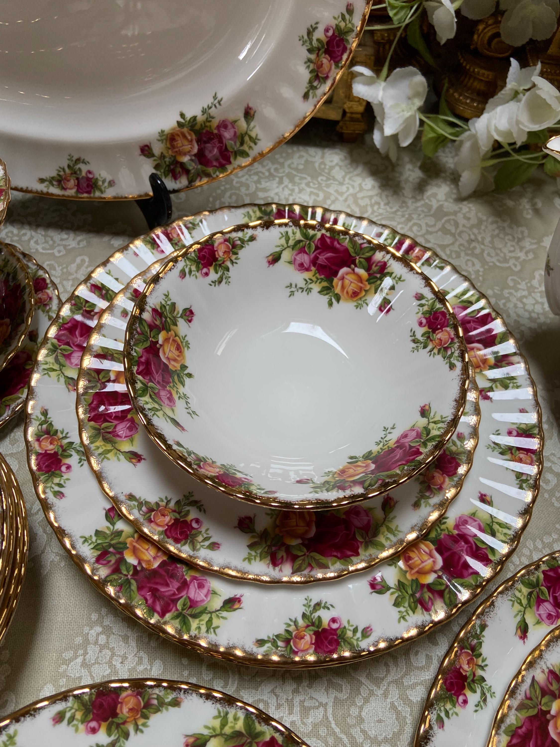 Royal Albert Old Country Roses Dinner Set - Etsy
