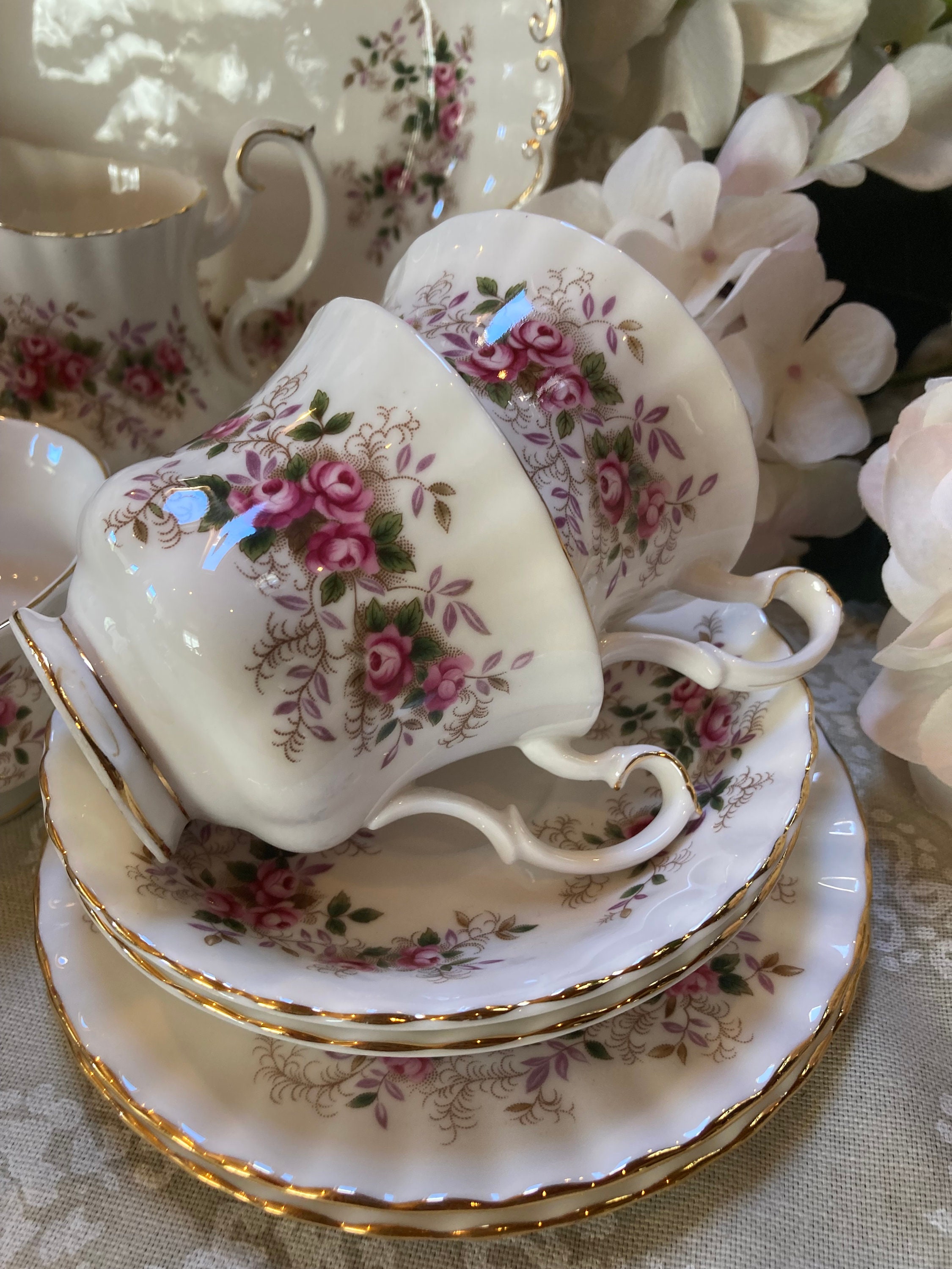 Royal Albert “lavender Rose “ Tea Set - Etsy