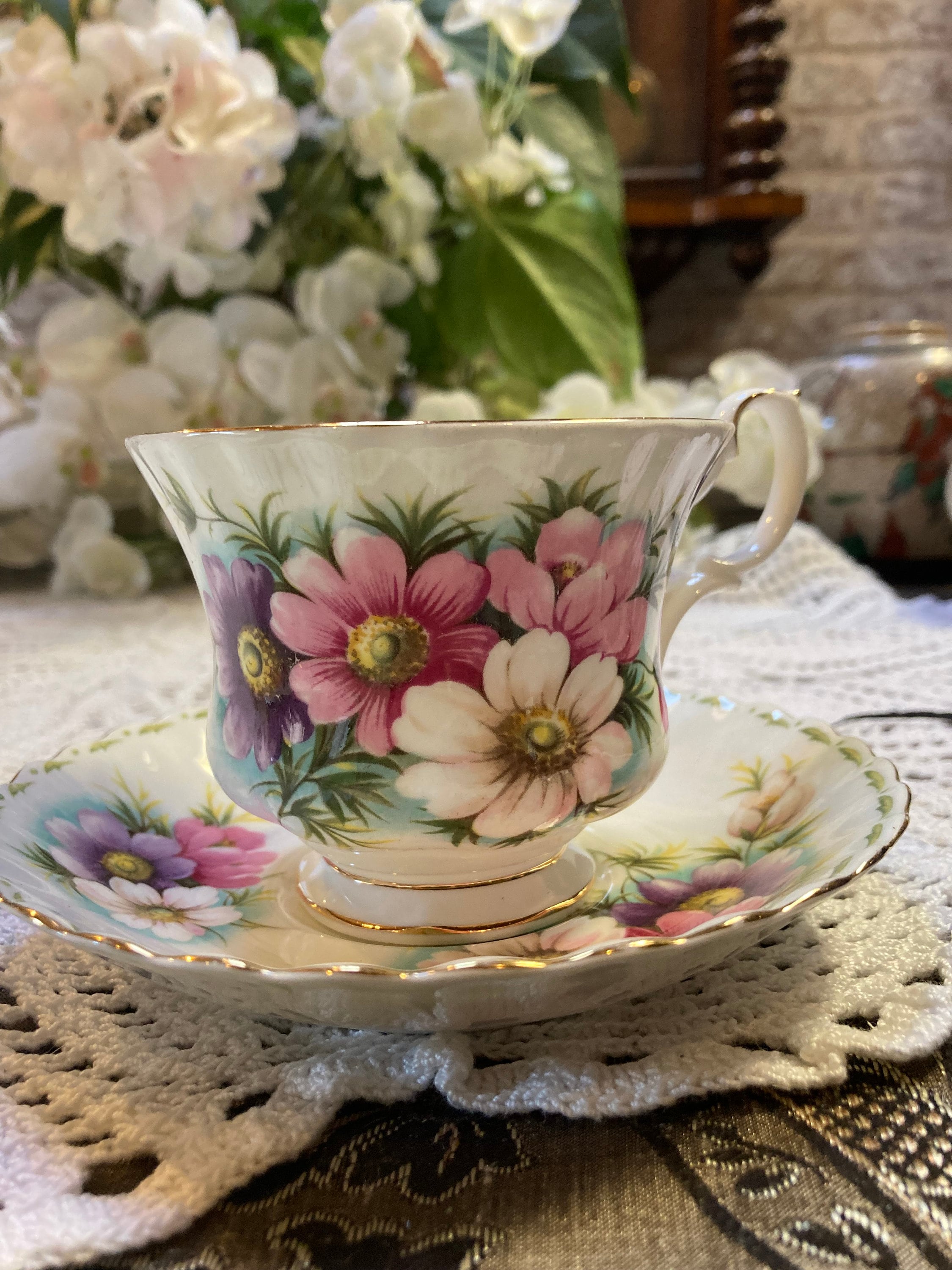 Royal Albert October Tea Cup and Saucer - Etsy