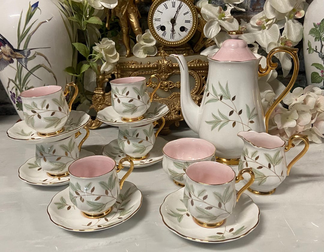 Vintage Royal Albert Braemar Coffee Set - Etsy