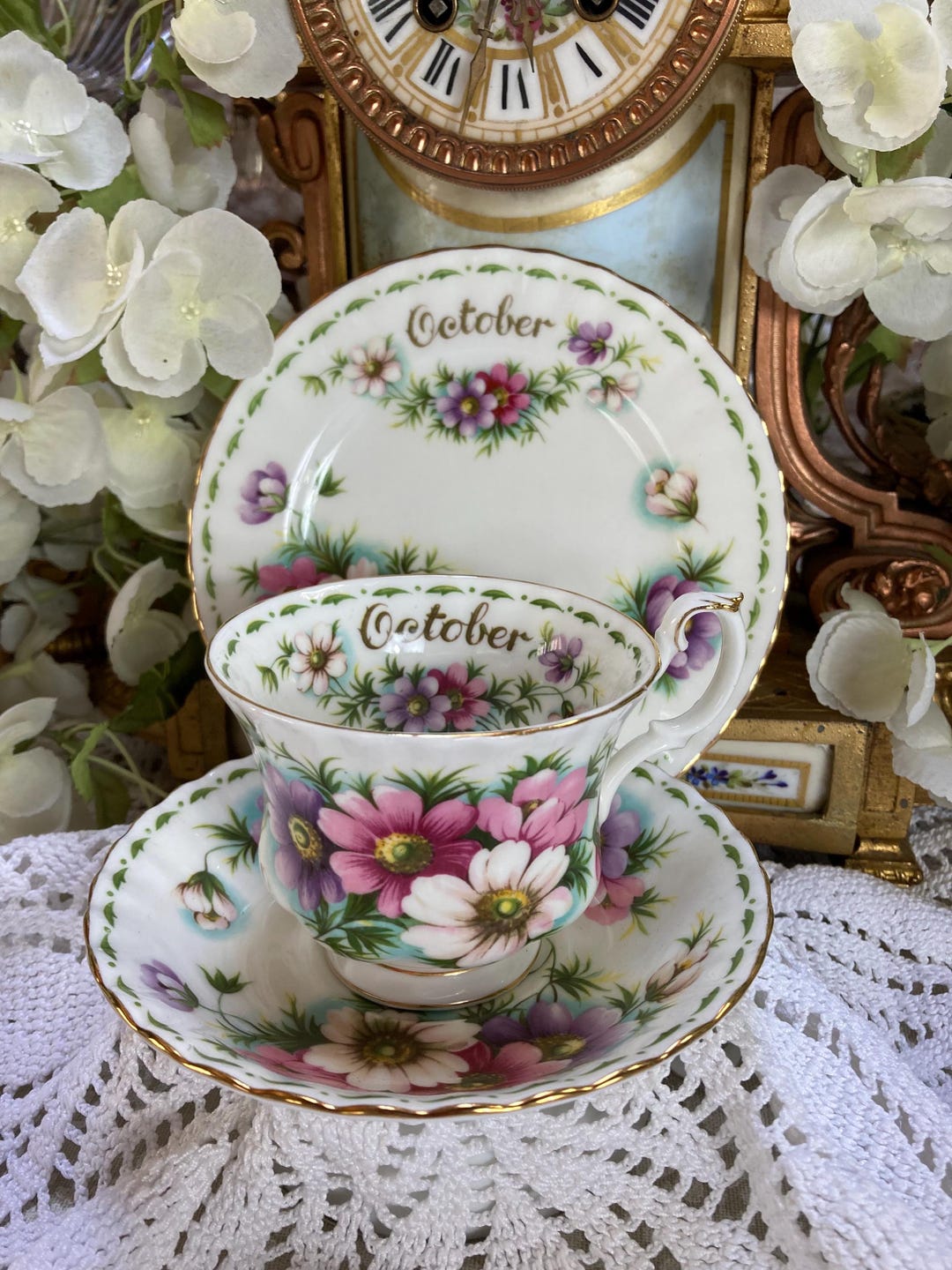 Royal Albert Flowers of the Month - Etsy