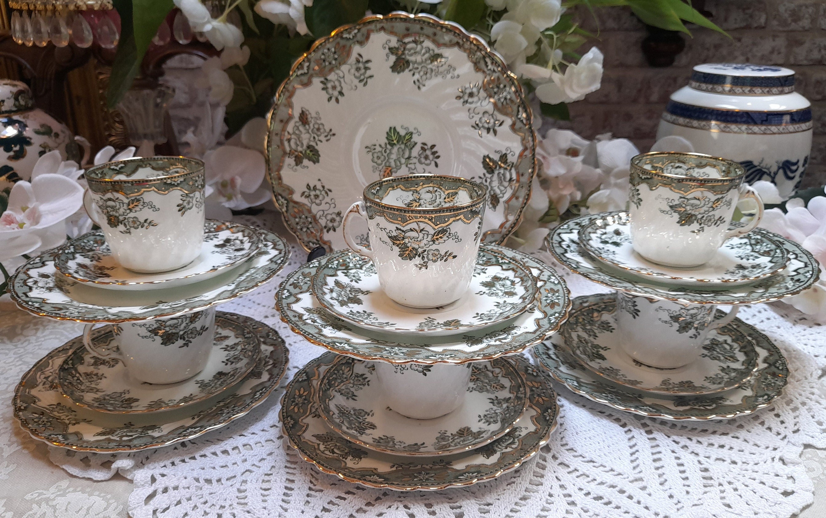 An Antique Tea Set - Etsy