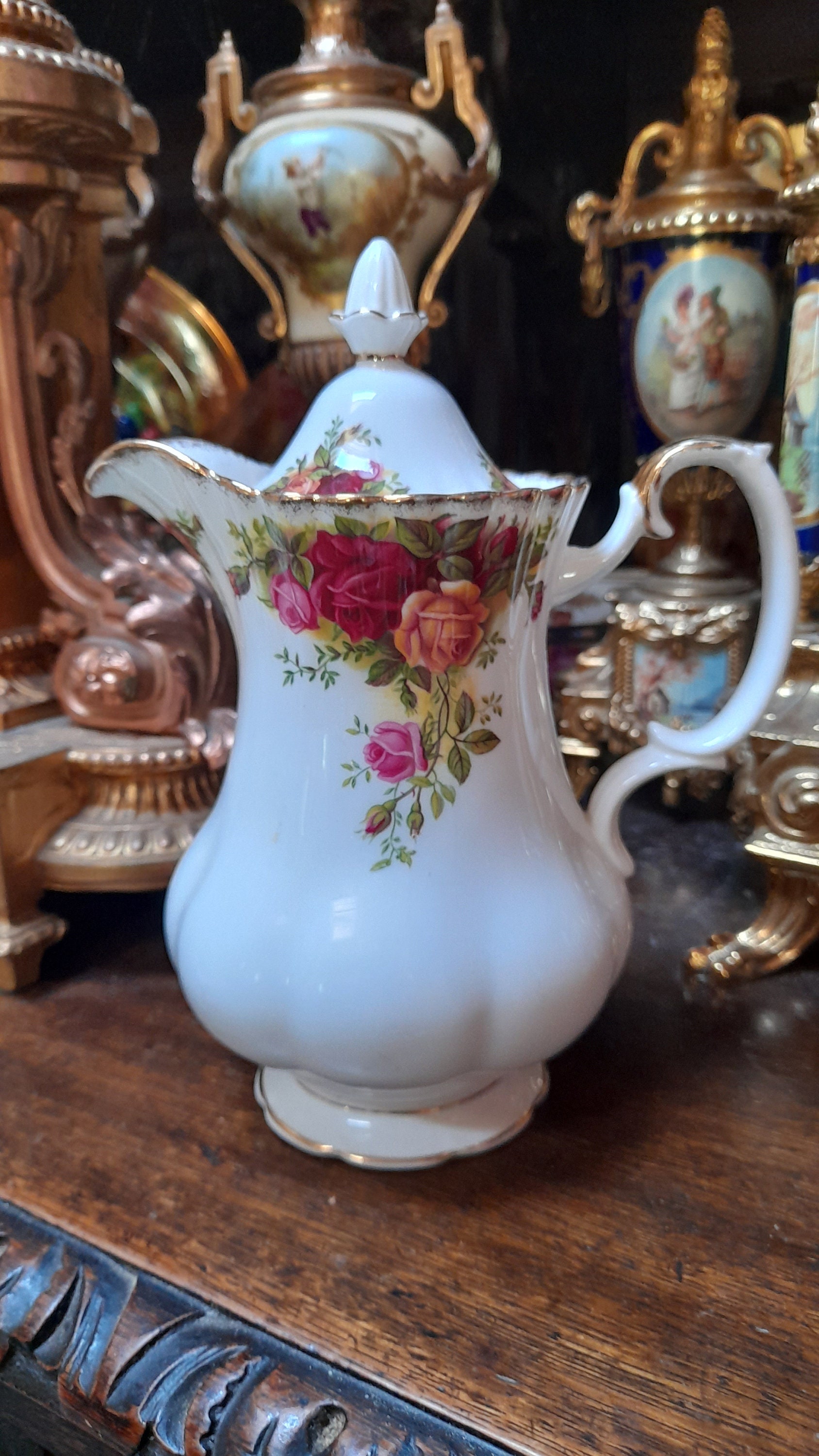 Royal Albert Old Country Roses Hot Water Pitcher With - Etsy