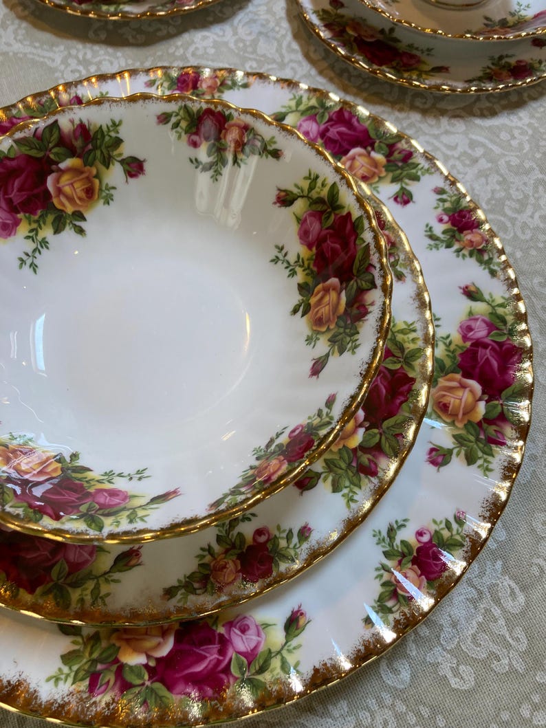 Royal Albert Old Country Roses Diner Set - Etsy