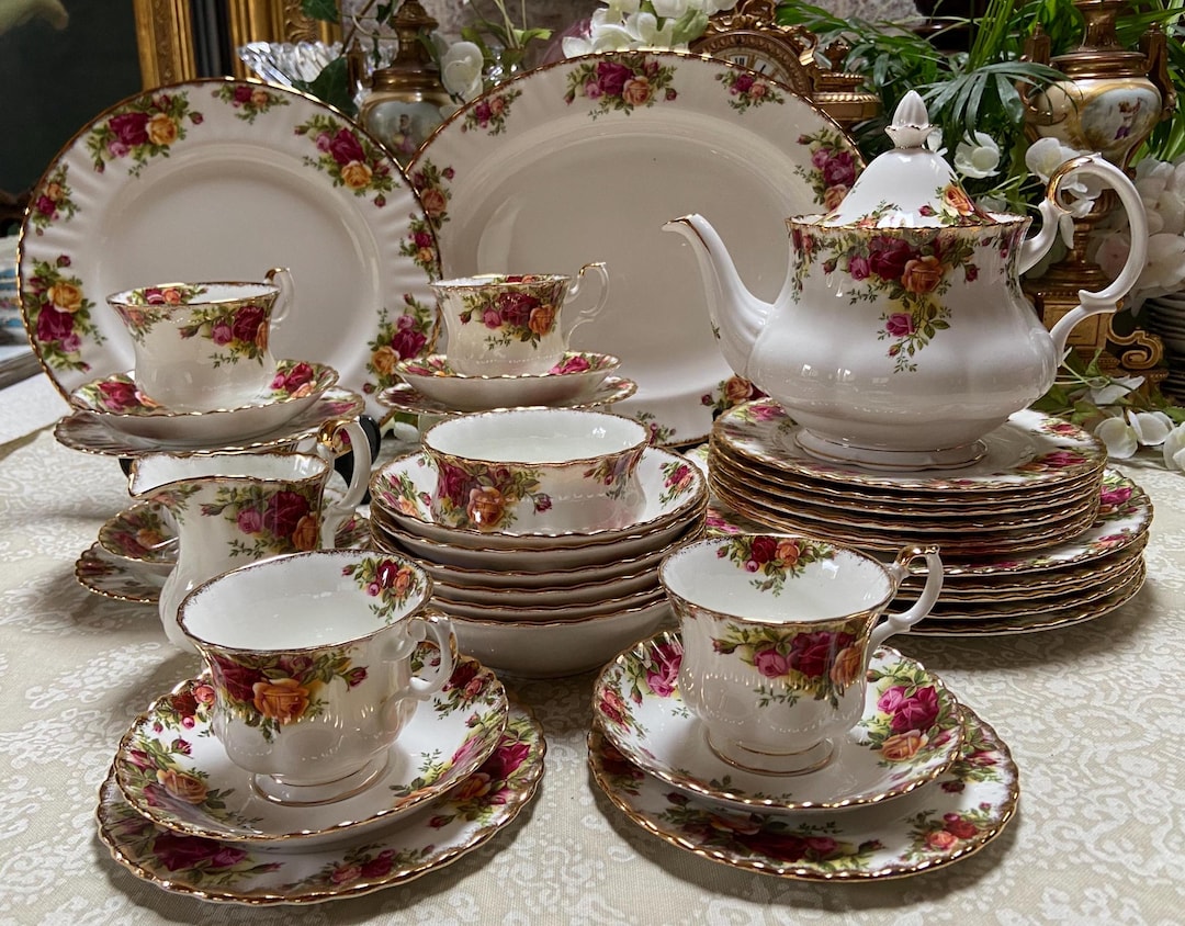 Royal Albert Old Country Roses Dinner Set - Etsy