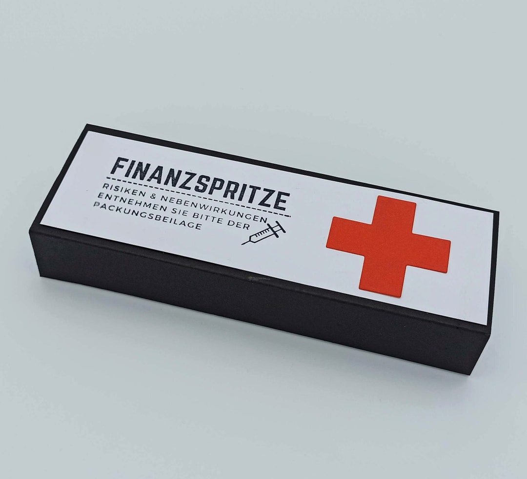 Geldgeschenk Finanzspritze handgefertigt - Etsy.de