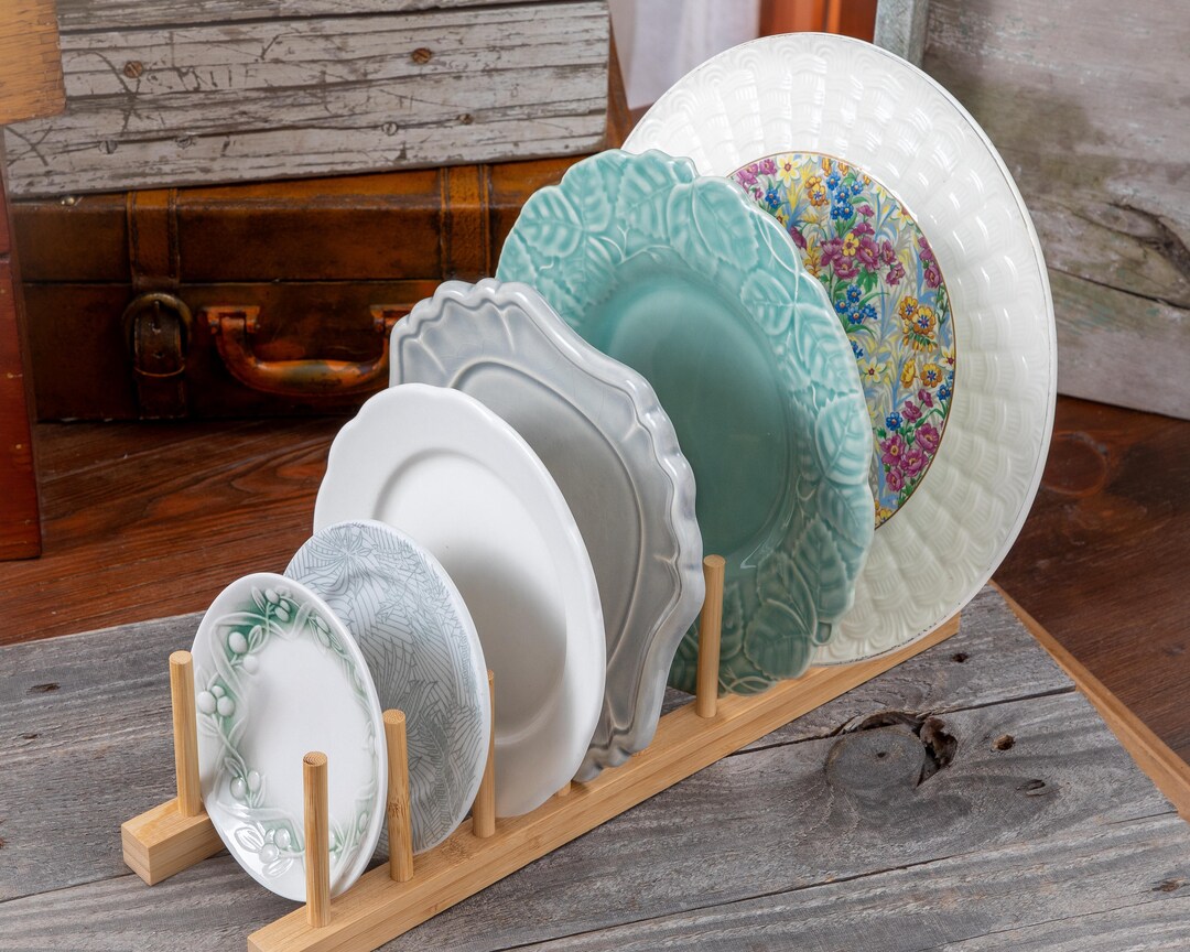 Botanicals- Stack of Vintage Display Plates - Etsy