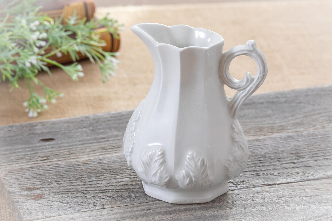 Red Cliff Ironstone Creamer Grape Leaf Pattern 5 - Etsy