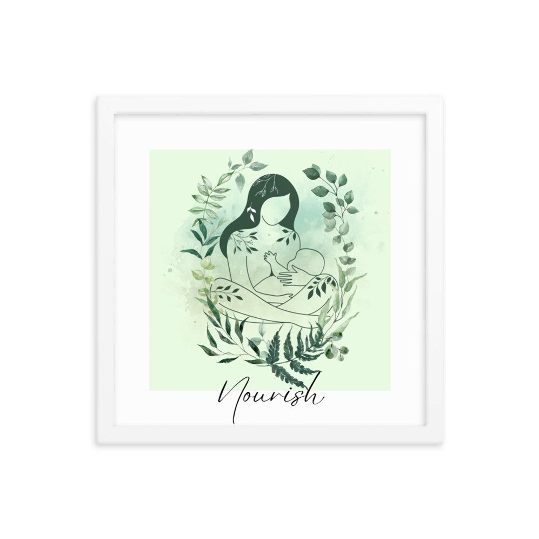 Breastfeeding Wall Art - Nourish - Etsy