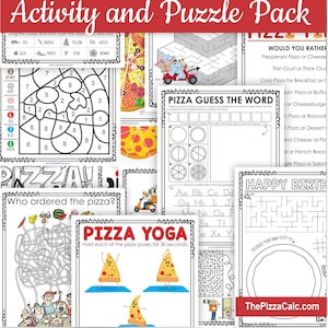 Pizza Birthday Party Pizza Party Favor Pizza Party Placemat - Etsy