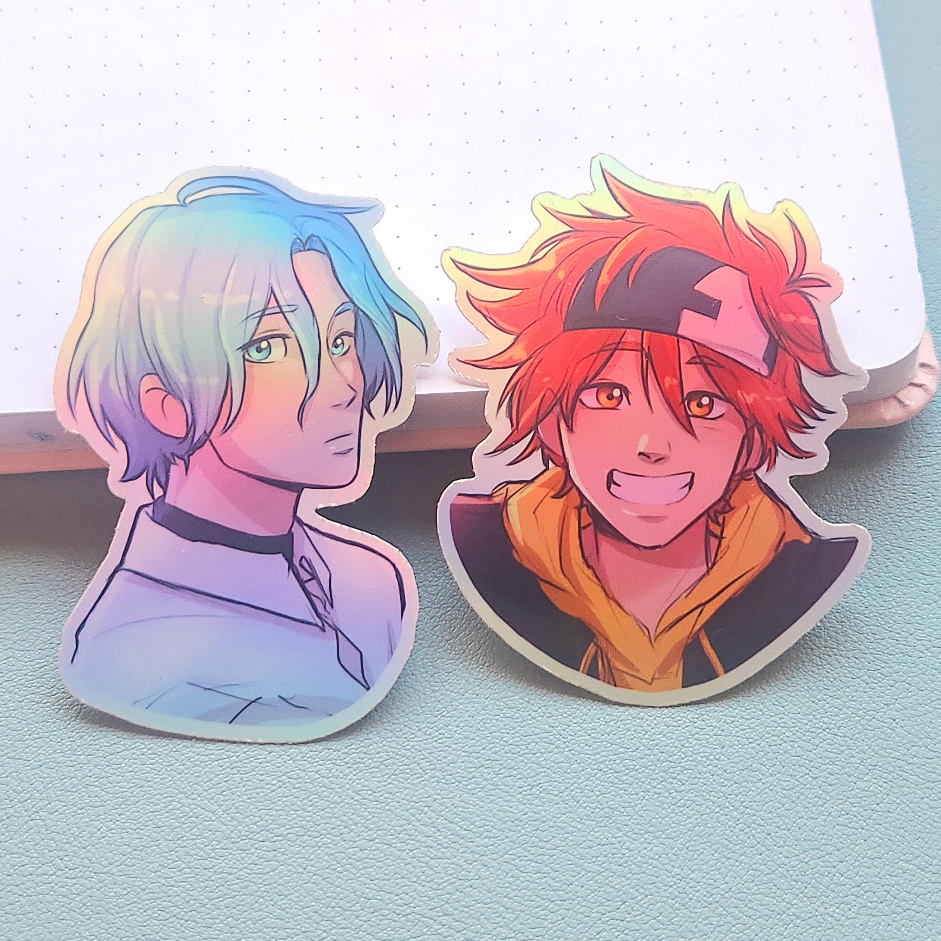 SK8 THE INFINITY Reki & Langa Stickers Holographic - Etsy