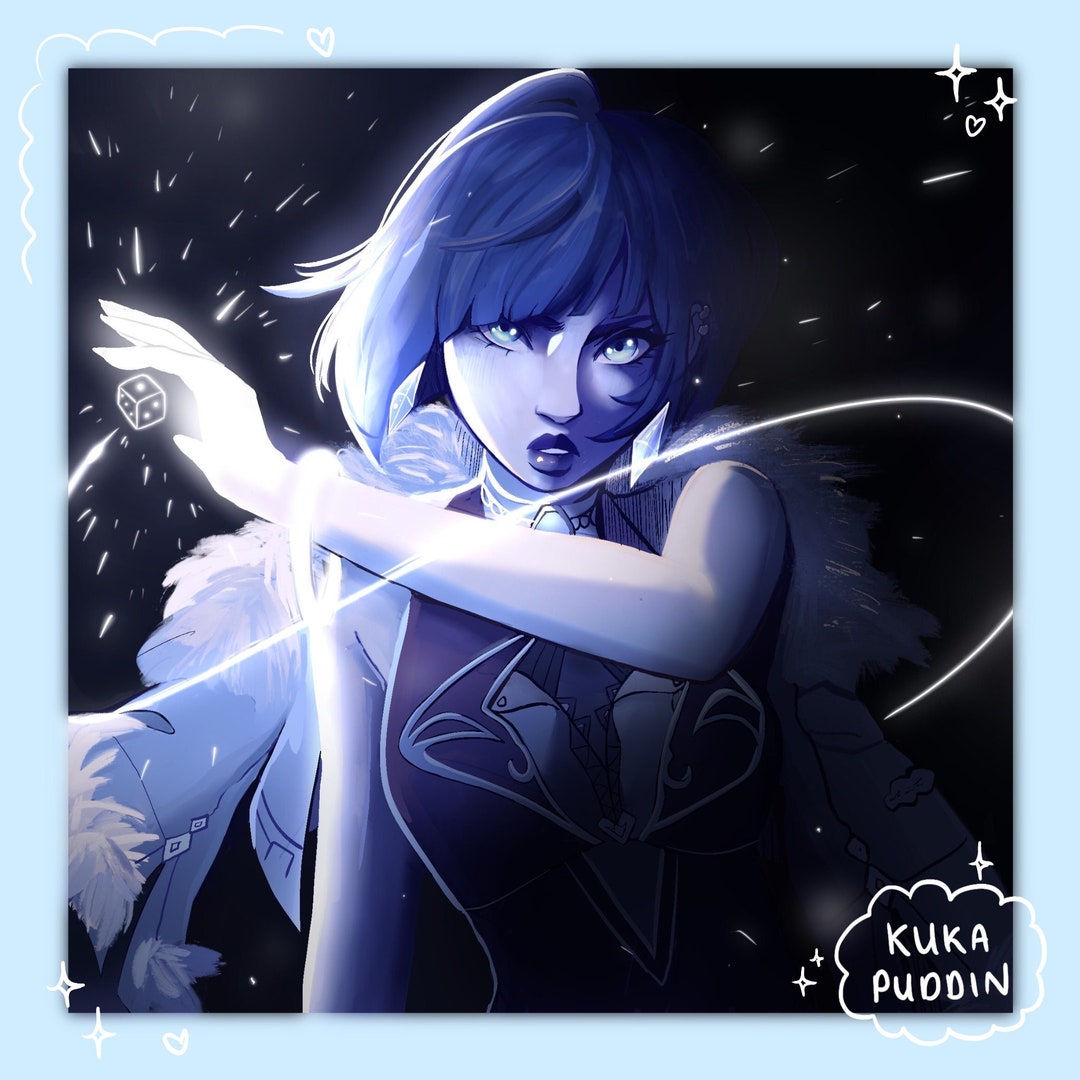 Yelan Print Genshin Impact Matte Postcard - Etsy