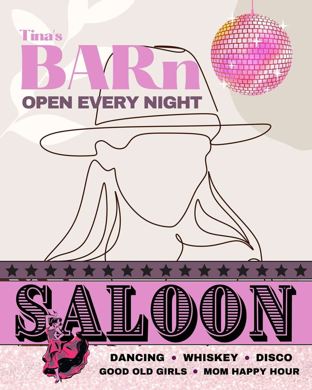 Saloon Barn Poster - Etsy