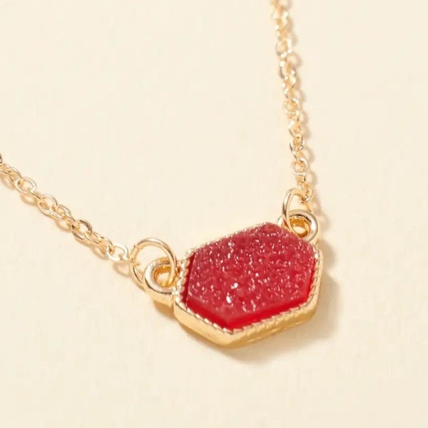 Druzy Necklace - Etsy