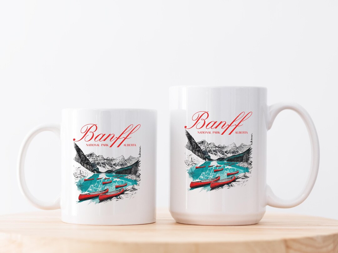 Banff National Park Ceramic Mug | Adventure Lover's Gift | Coffee Cup ...