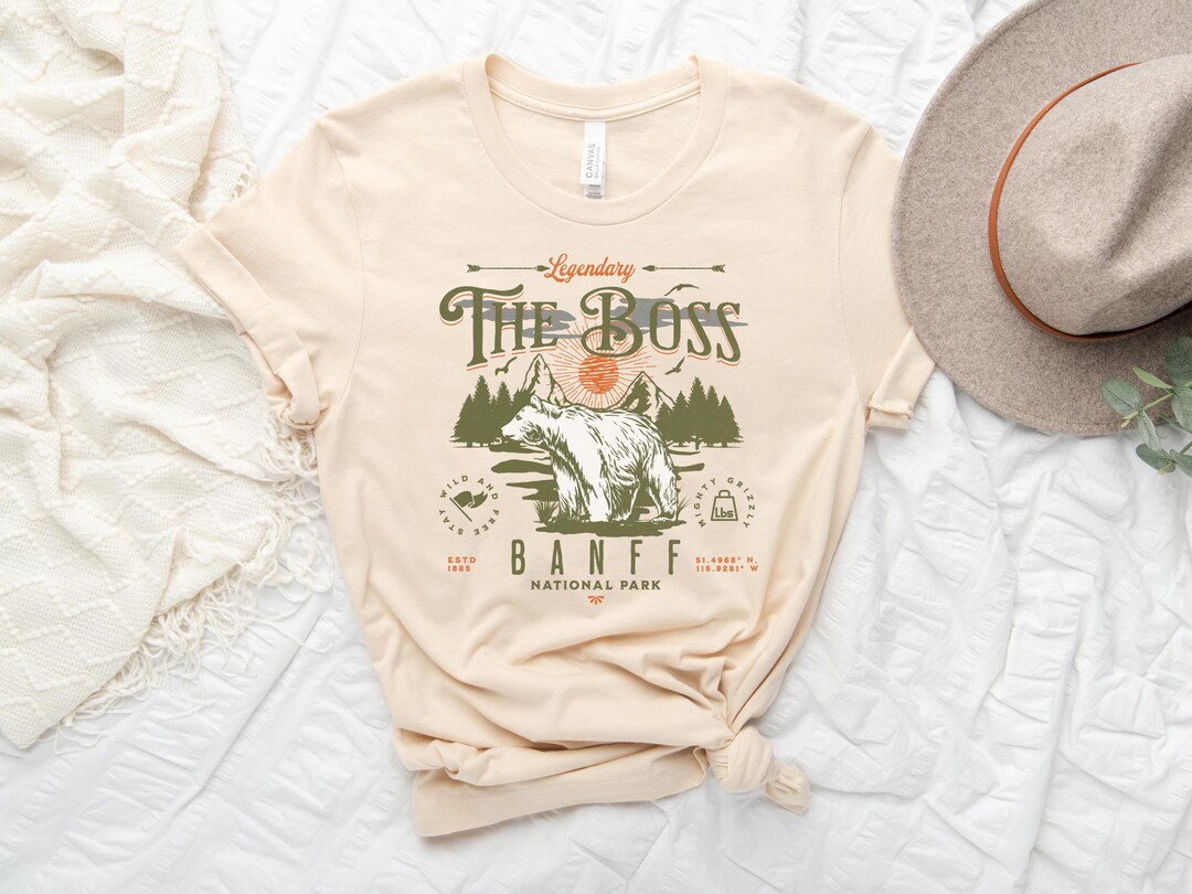 The Boss Grizzly Bear of Banff National Park T-shirt, Cozy Wildlife ...