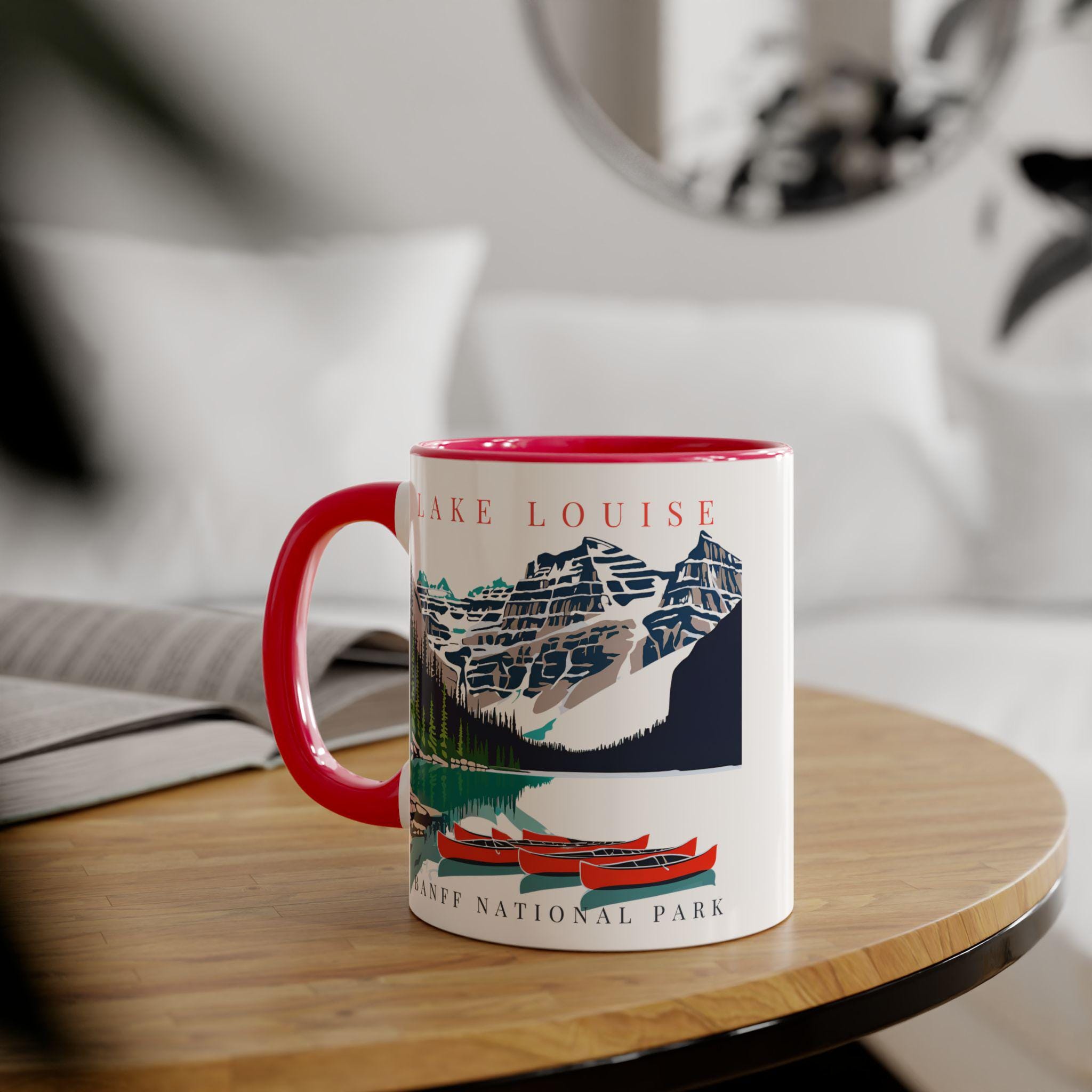 Lake Louise Banff National Park Accent Mug, Canada Coffee Cup, Travel ...