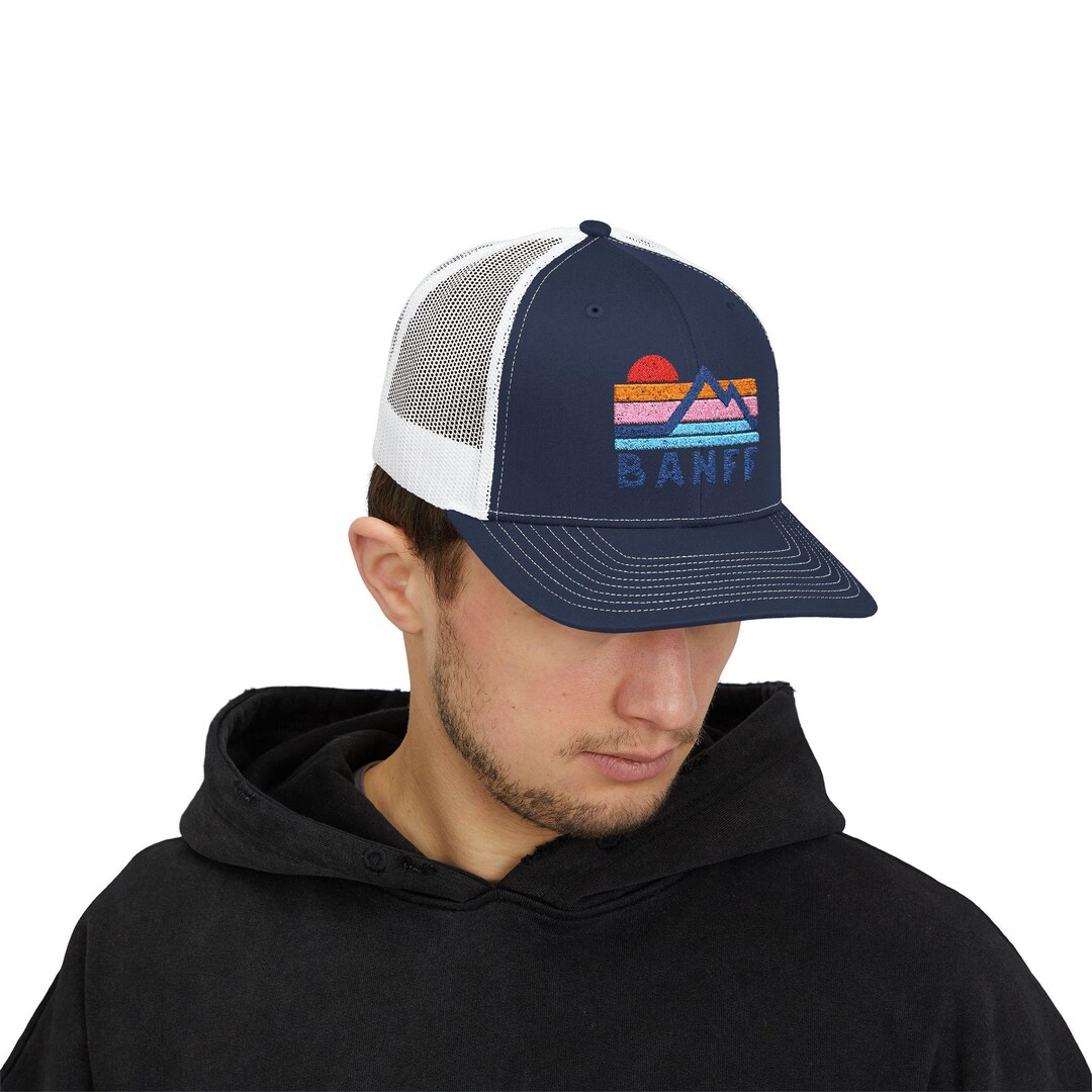 Vintage Banff Trucker Hat Distressed Snapback Retro National Park Hat ...