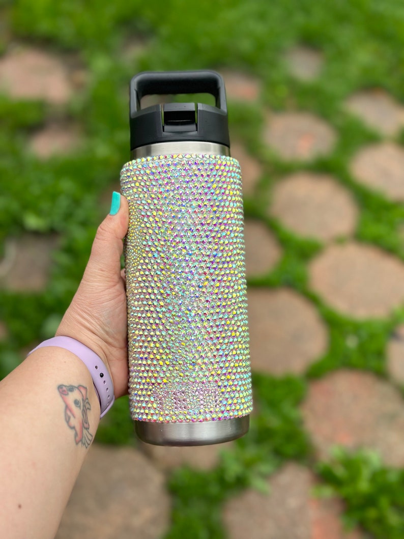 Personalized 26 Oz Rhinestone Yeti Bottle Tumbler Birthday Gift for Her ...