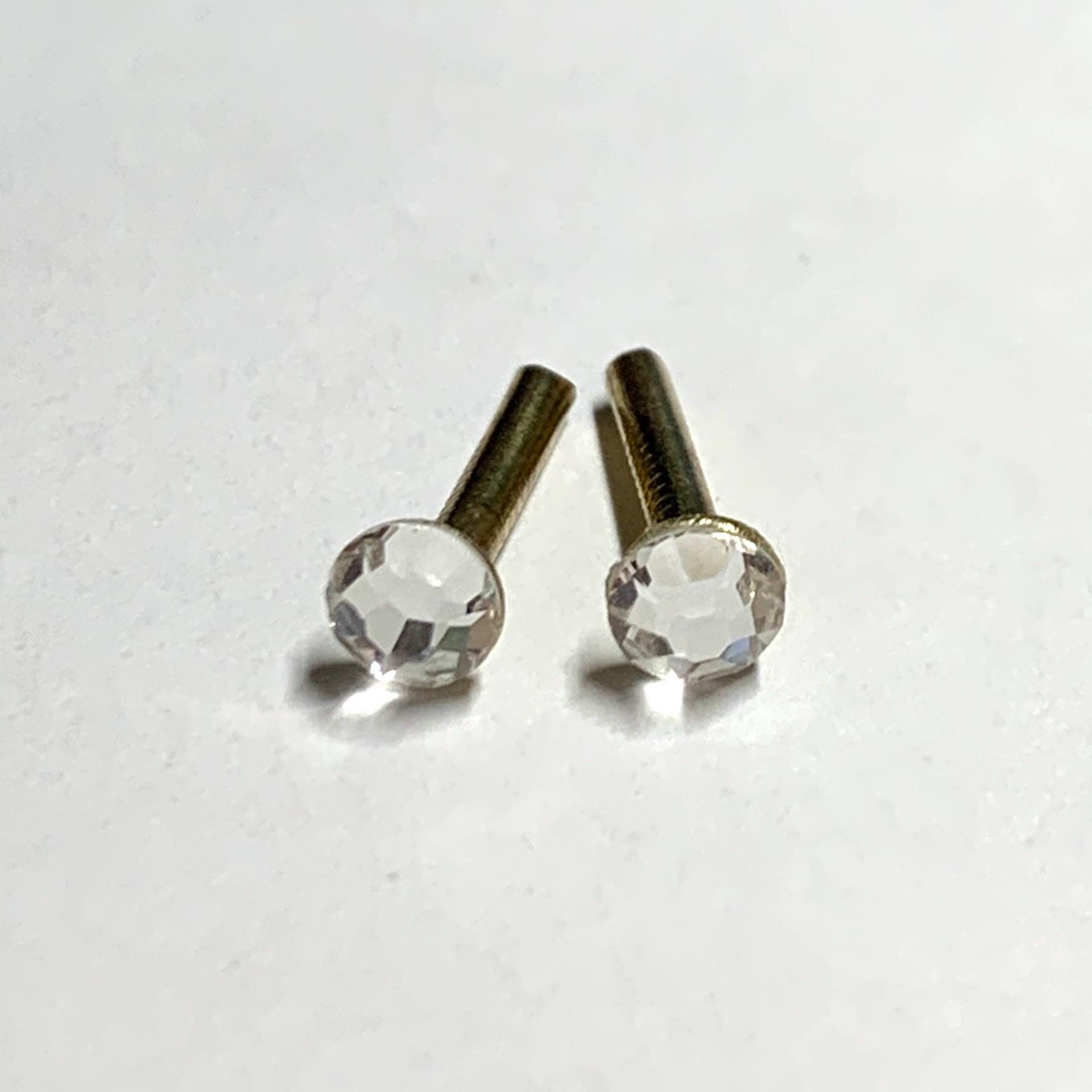 Crystal Star Dangle Earrings With Studs — 4 Sets for 18 Inch Doll Such ...