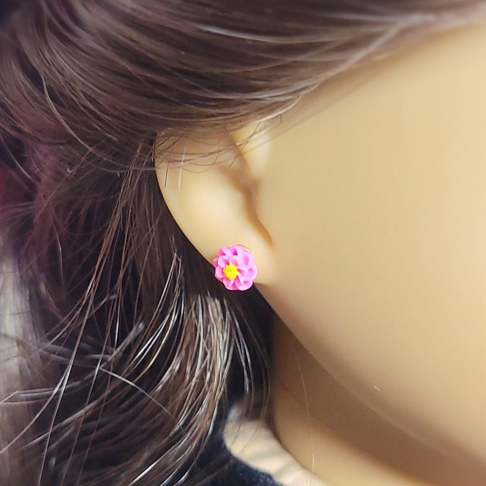 Fashion Flower Studs | Earring Posts for 18 Inch Dolls: American Girl ...