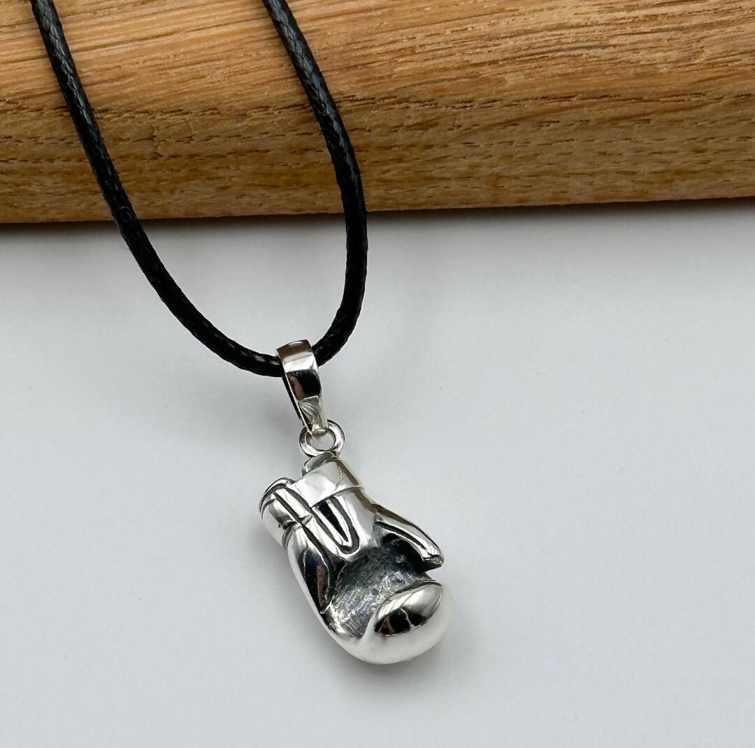 Boxing Glove Pendant,boxing Glove Mens Necklace ,sterling Silver Boxing ...