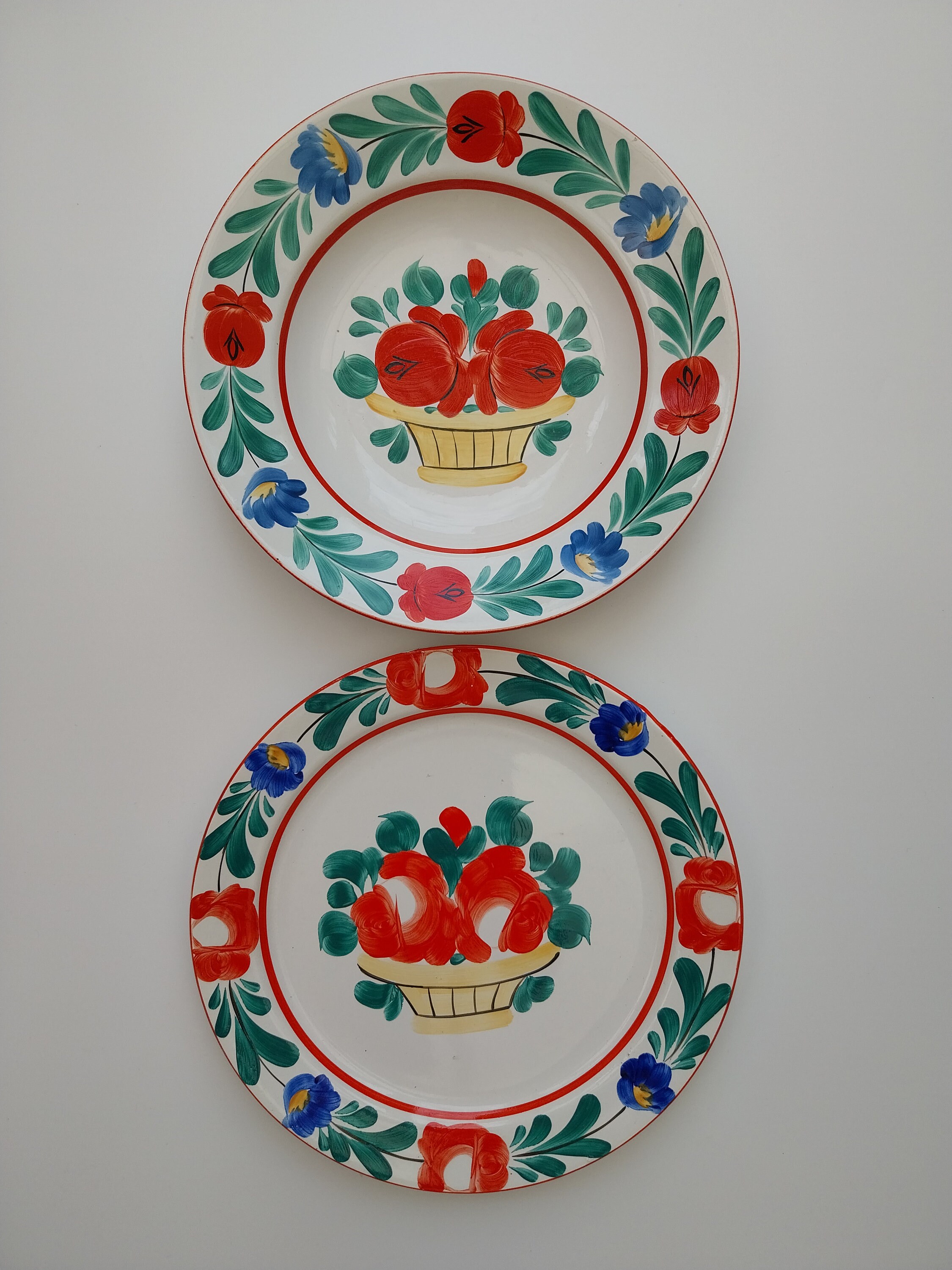 Set of 2 Hungarian Decorative Wall Plates - Etsy
