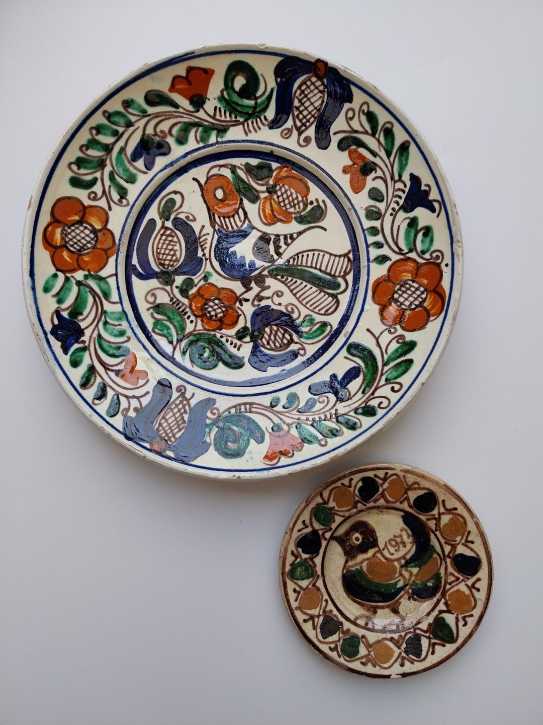 Set of 2 Korond Decorative Wall Plates - Etsy