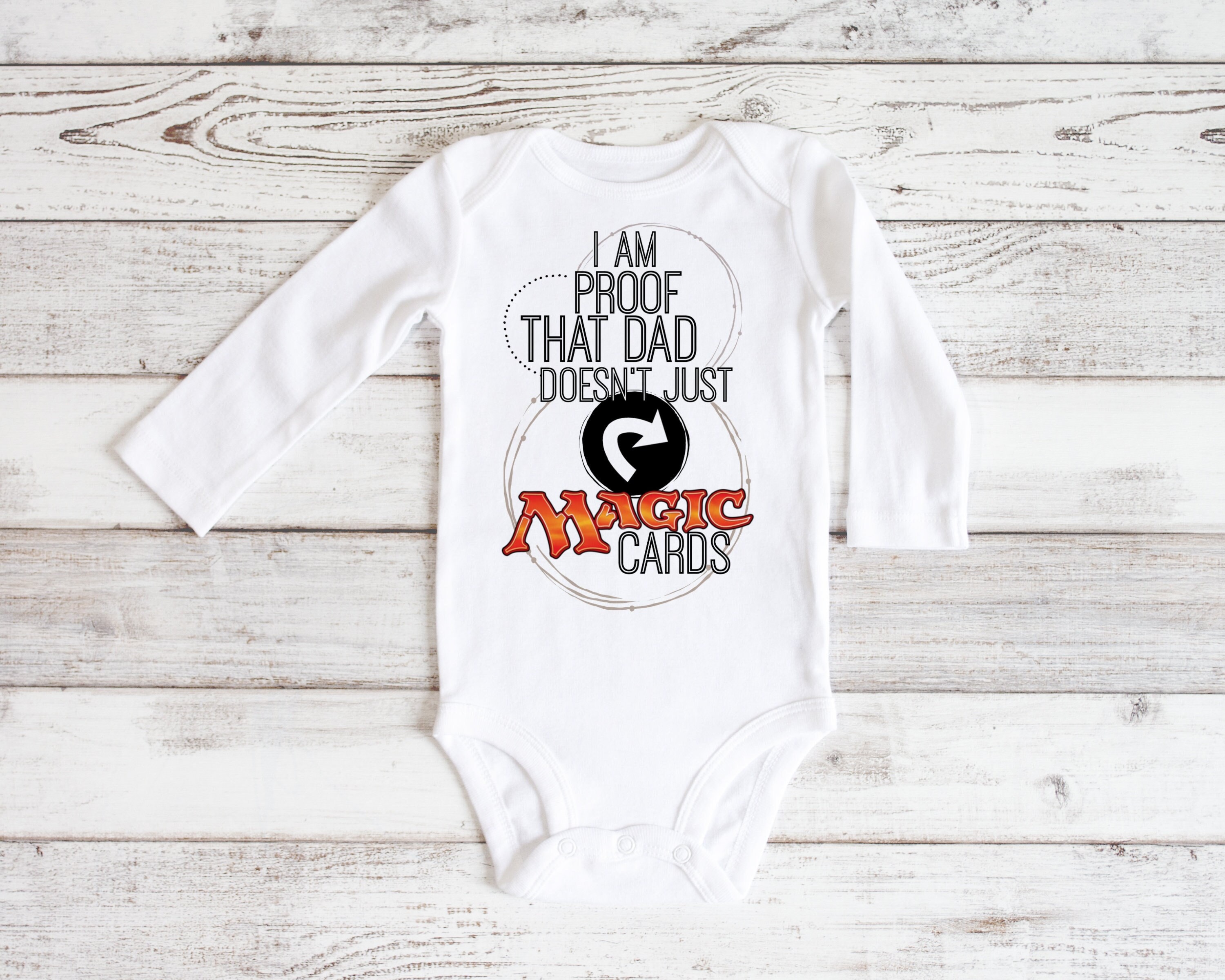 PROOF Dad Doesnt Just Play Magic the Gathering Funny Baby Shirt Hoodie ...