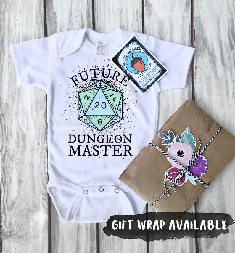 Dungeons and Dragons Future Master Cute Nerd Baby Toddler ONESIE ® by ...