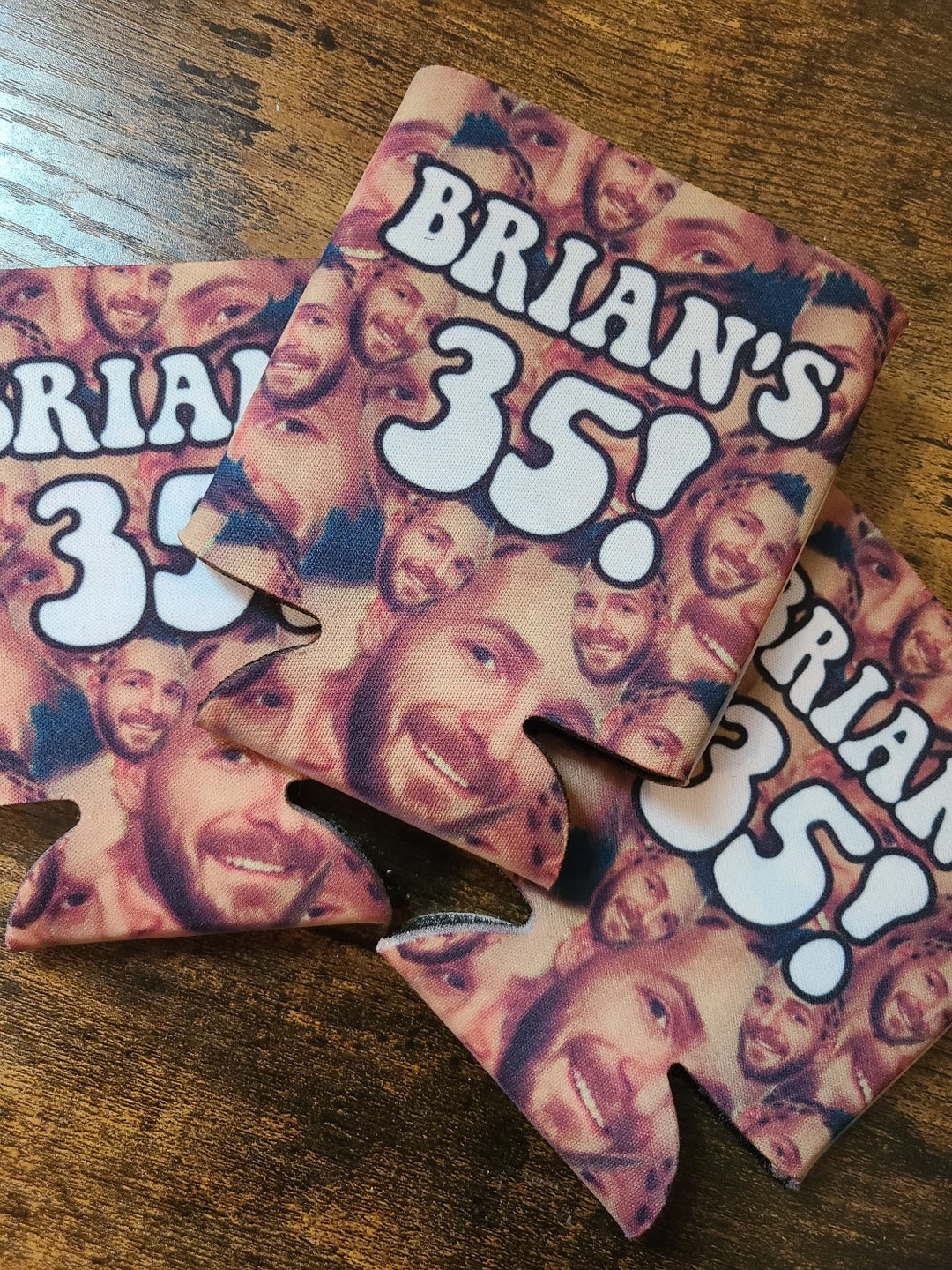 CUSTOM Face Bulk Can Coolers Personalized Design Give Us Your Idea and ...