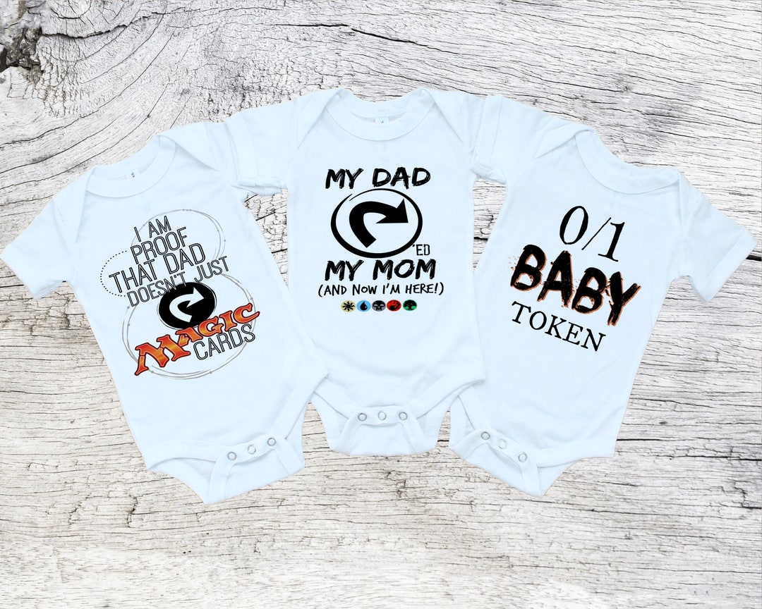 MTG Baby Grow With Me Select Sizes Set Magic the Gathering Funny Shirt ...